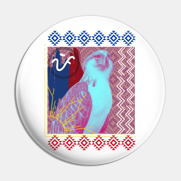 Philippine Eagle - Baybayin word "PI" (Pilipinas) - Philippines - Pin | TeePublic