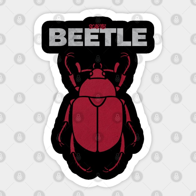 The scarab beetle - Beetle - Sticker | TeePublic