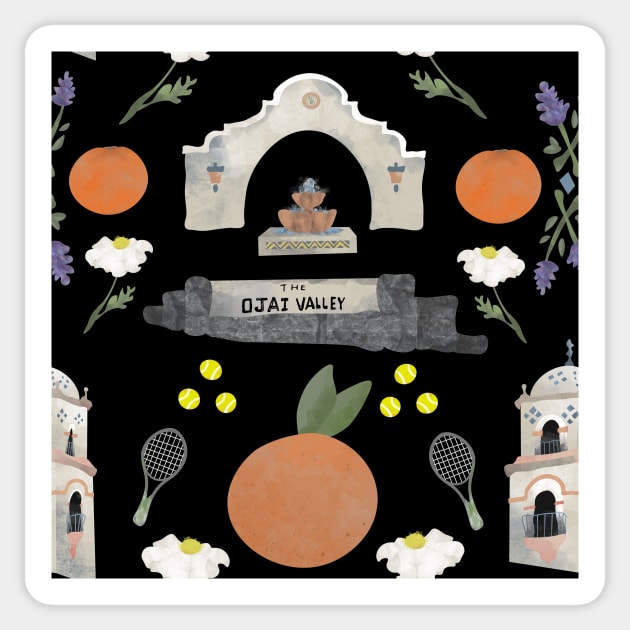 Ojai Valley Icons - Ojai - Sticker | TeePublic