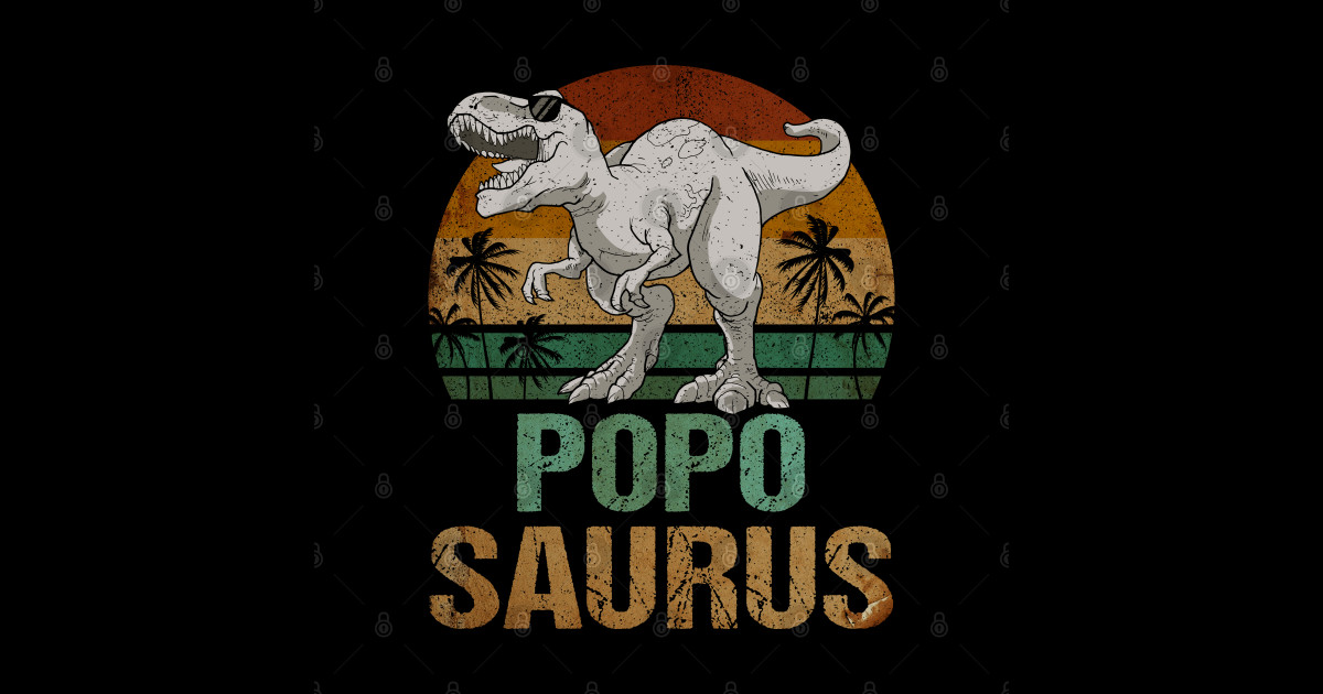Poposaurus Dinosaur Popo Saurus Family Matching - Poposaurus - Sticker ...