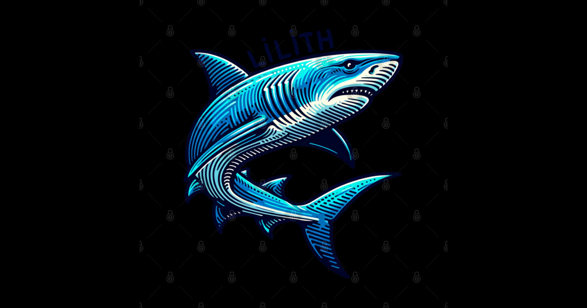 Lilith Shark Under Paris - Under Paris - Sticker | TeePublic