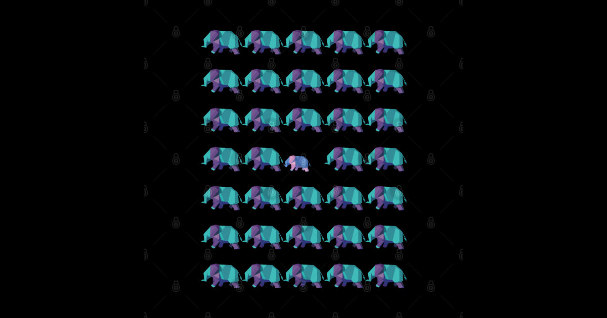 Elephantastic Geometrics: A Kaleidoscope of Joy! - Elephant - Sticker ...