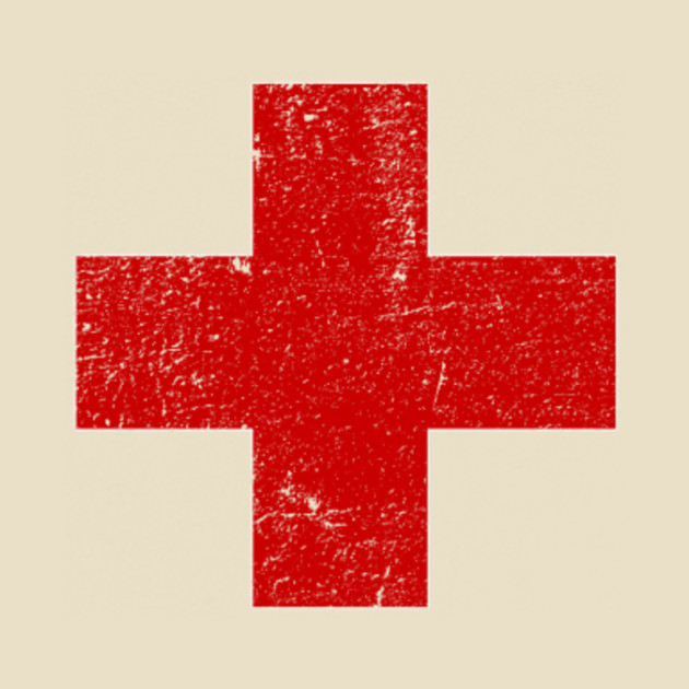 Red Cross distressed - Medical - T-Shirt | TeePublic