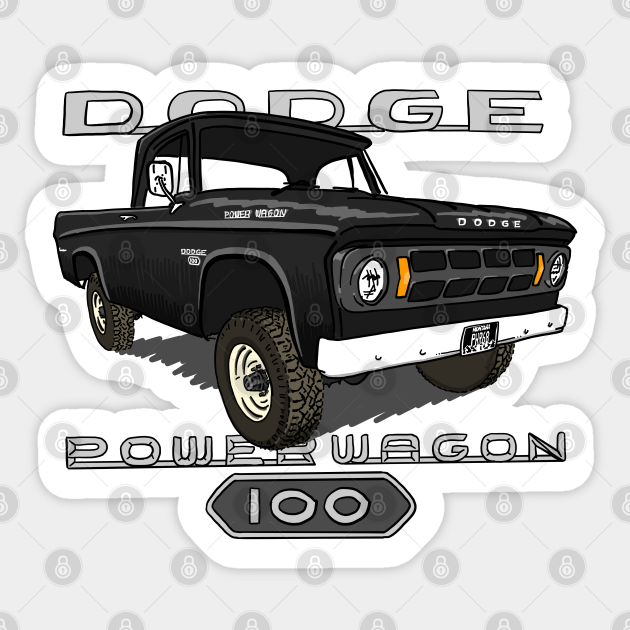 1968 Power Wagon - Powerwagon - Sticker | TeePublic