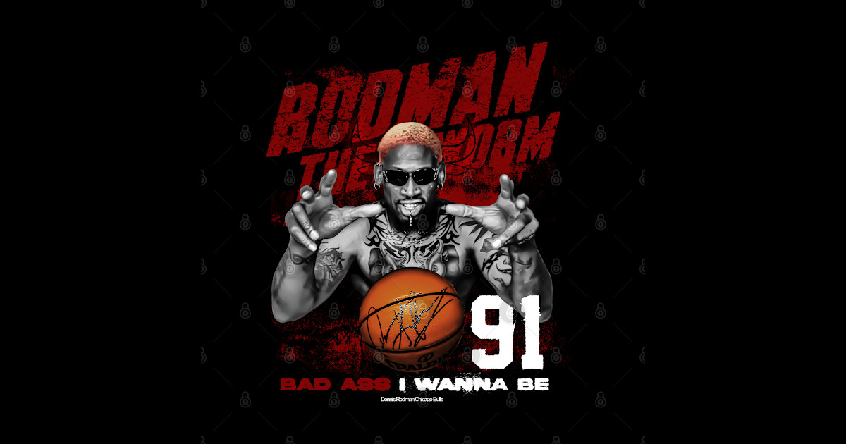 Dennis Rodman - The Worm - Dennis Rodman - Sticker | TeePublic