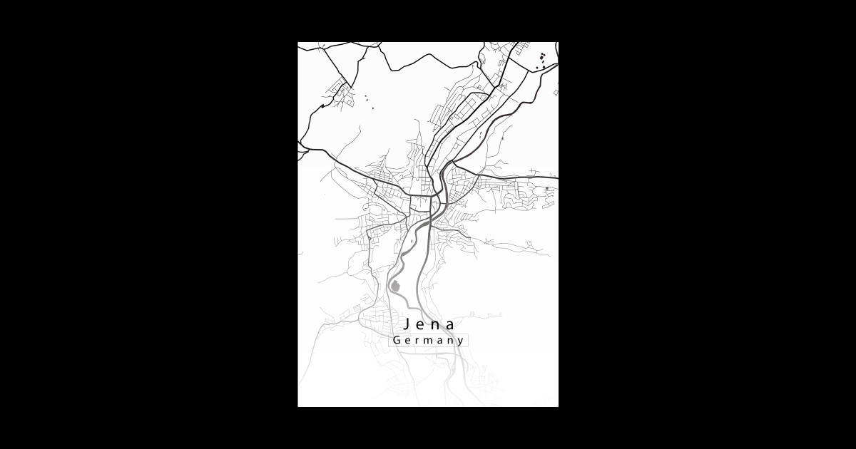 Jena Germany City Map - State - Sticker | TeePublic