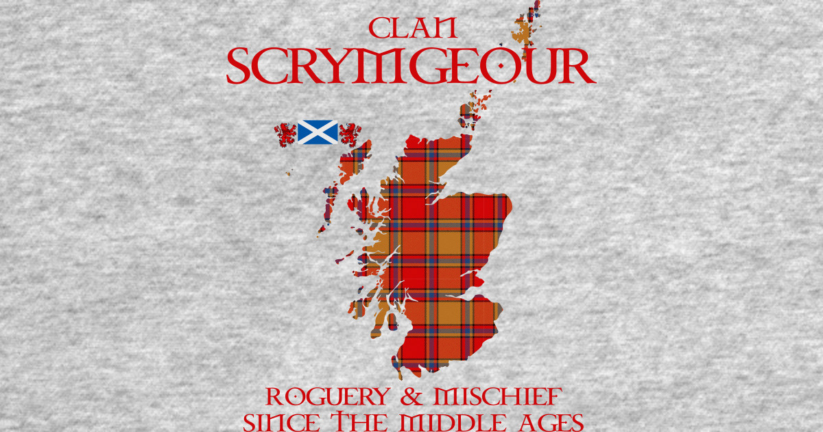 Clan Scrymgeour tartan Scotland map Saltire flag and lion rampant ...