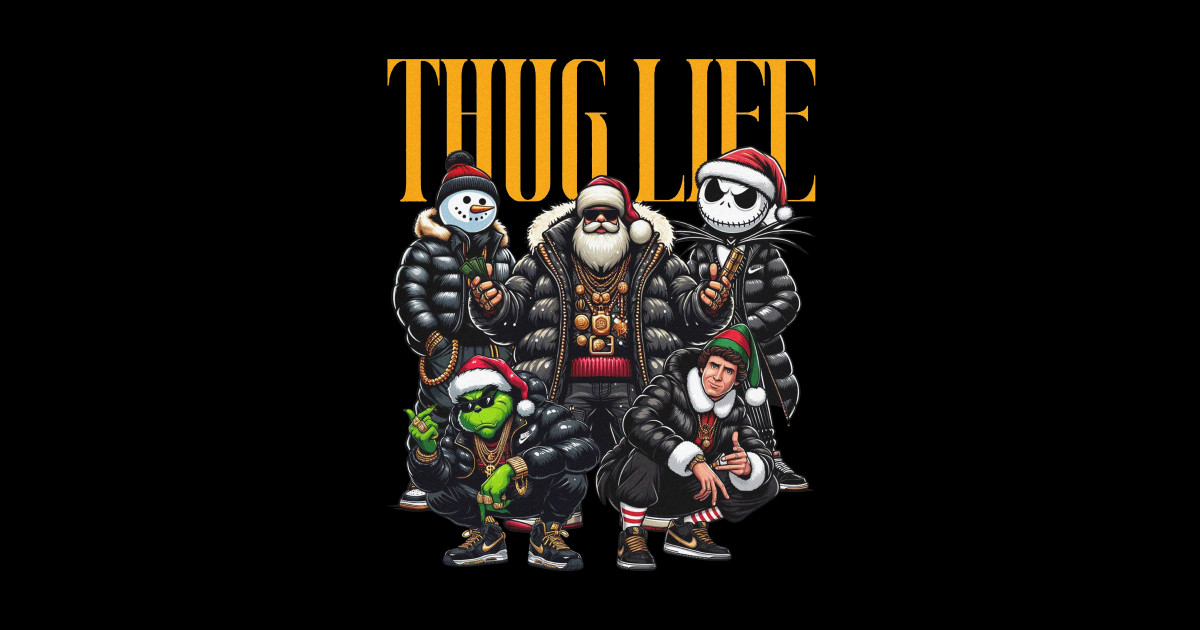Cartoon Christmas Thug Life, Movie Character, Thug Life Xmas, Thug Life ...