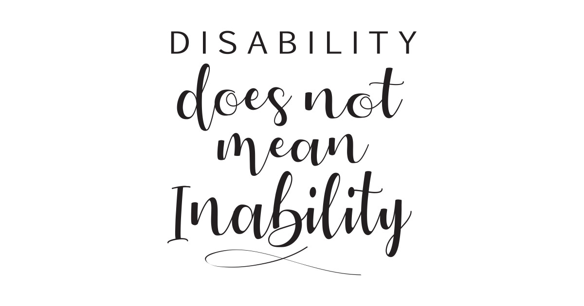 'Disability Does Not Mean Inability' Autism Awareness Shirt - Autism ...