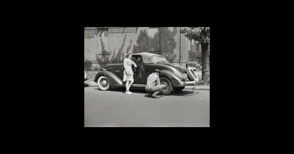 Auto Repair Service, 1942. Vintage Photo - Cars - Hat | TeePublic