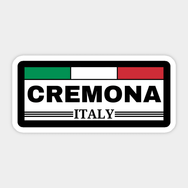 Cremona Italian Flag - Made In Cremona - Sticker | TeePublic