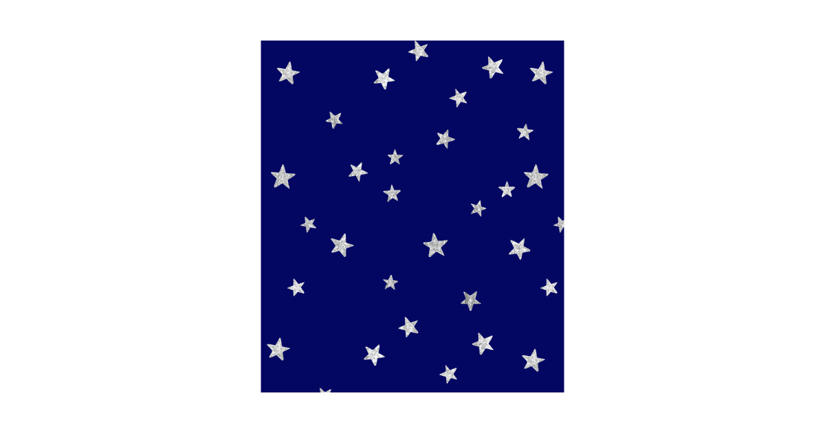 Pretty Y2K Glitter Stars Design in Royal Blue - Y2k - T-Shirt | TeePublic