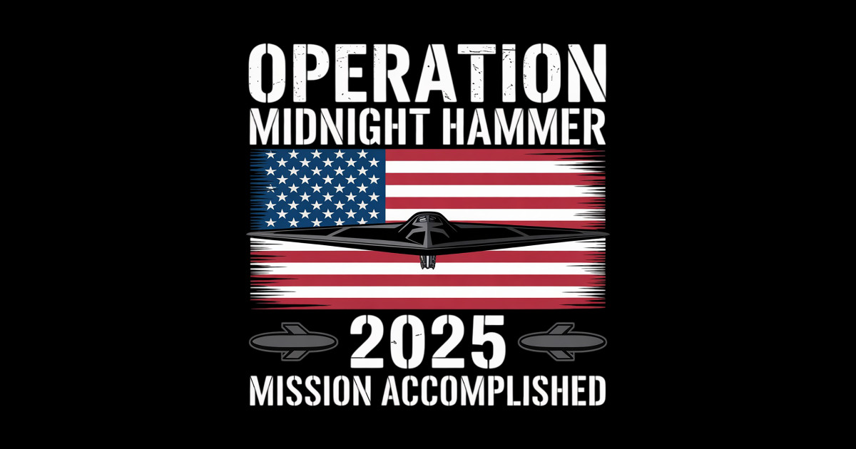USA Flag Operation Midnight Hammer B-2 Stealth Bomber Jet - Usa Flag ...