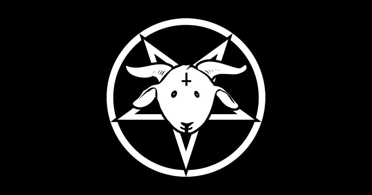 Happy Goat Pentagram Deathmetal Sticker Teepublic