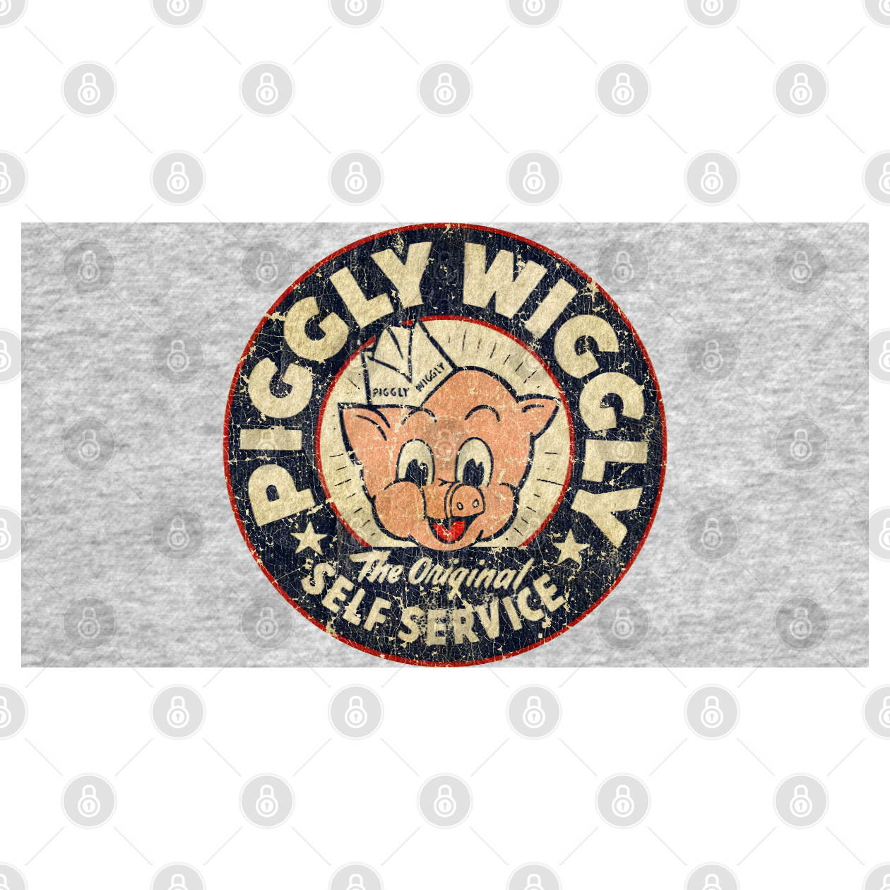 RETRO VINTAGE - PIGGLY WIGGLY - Vintage - Crewneck Sweatshirt | TeePublic
