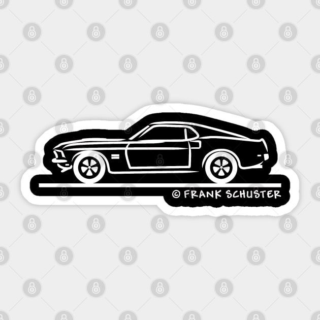 1968 Boss Mustang Fastback - 1968 Boss Mustang - Sticker | TeePublic