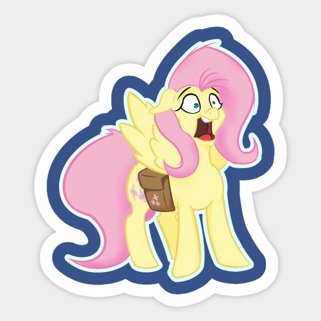 Shocked Fluttershy - Fluttershy - Sticker | TeePublic