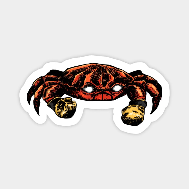 Boxing Crab - Boxing - Magnet | TeePublic