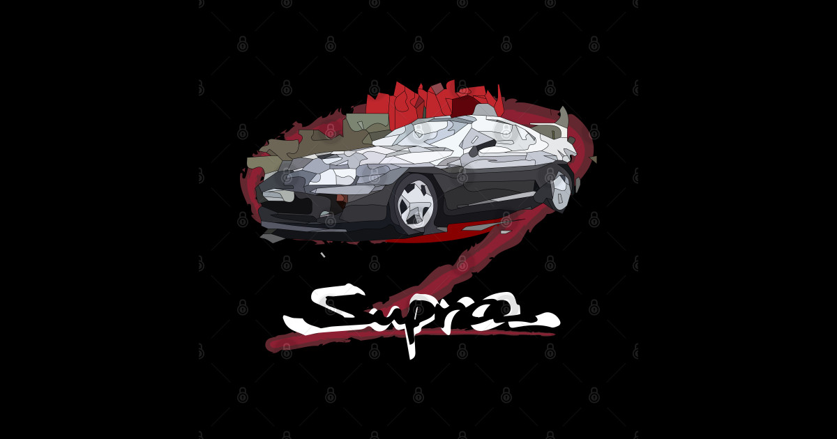 Toyota Supra - Car - Sticker | TeePublic