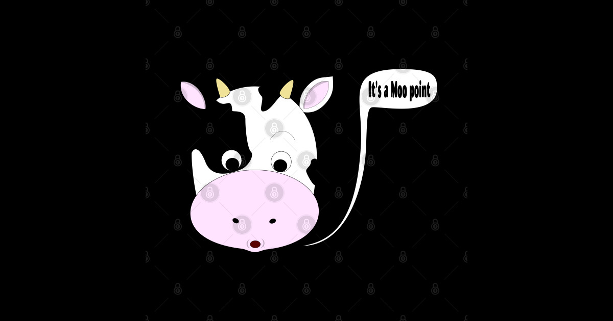 It's Moo Point. - Friends Tv Show Design - Sticker | TeePublic