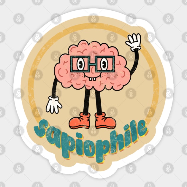 Sapiophile (worn out) - Sapiophile - Sticker | TeePublic