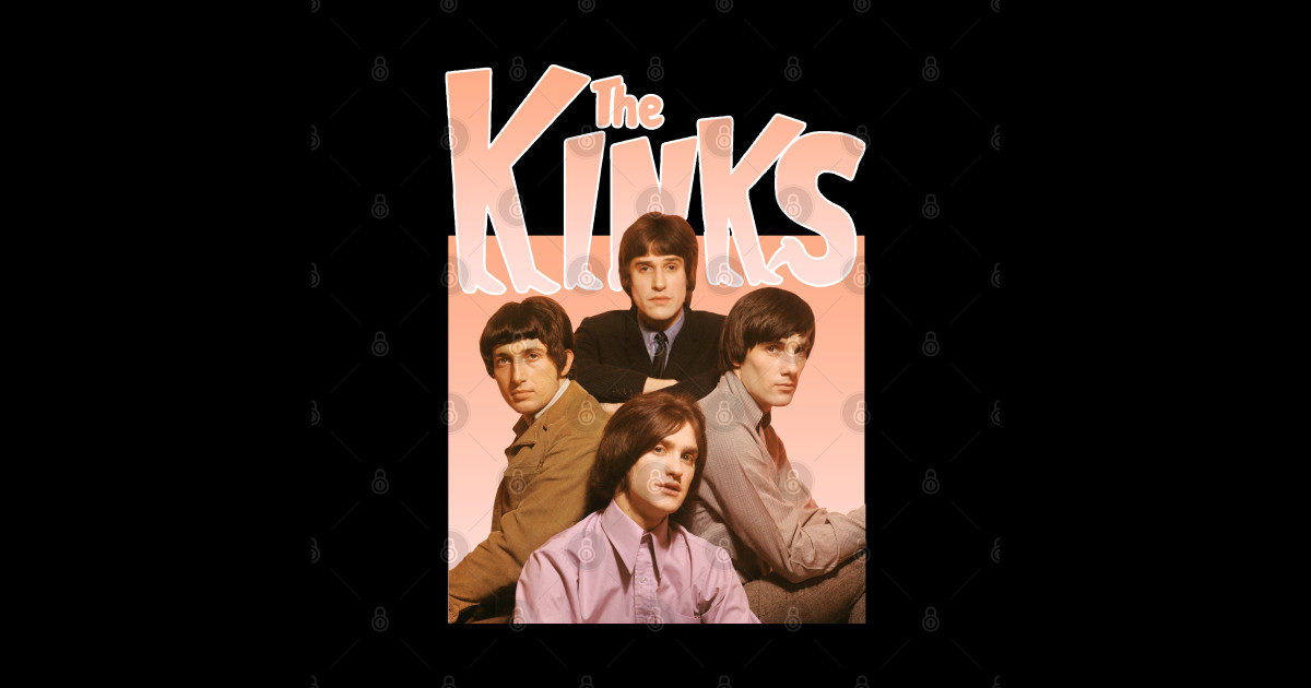 The Kinks // Aesthetic Vintage Style // - The Kinks - Sticker | TeePublic