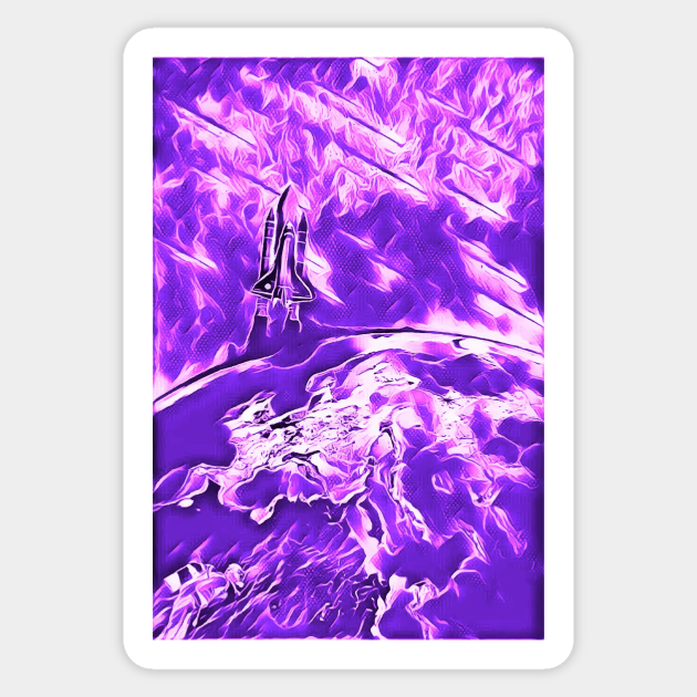 ASTRO POP MORADO - Astronomy - Sticker | TeePublic