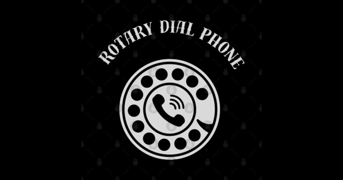 Rotary Dial PHONE - Rotary Phone - Sticker | TeePublic