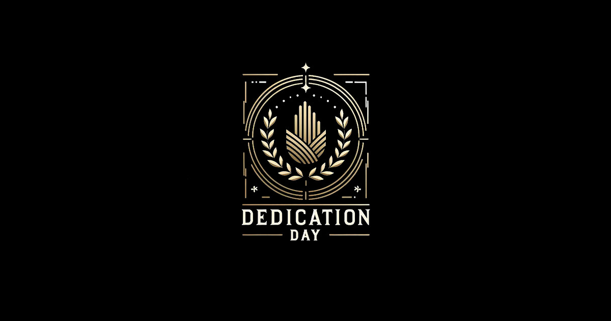 Dedication Day Honoring Design - Dedication Day - Sticker | TeePublic