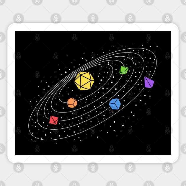 Solar System Dice Tabletop RPG - Dungeons And Dragons - Sticker | TeePublic