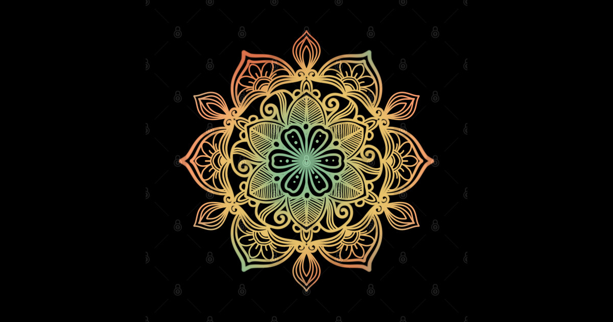 Funky Mandala - Mandala - Sticker | TeePublic