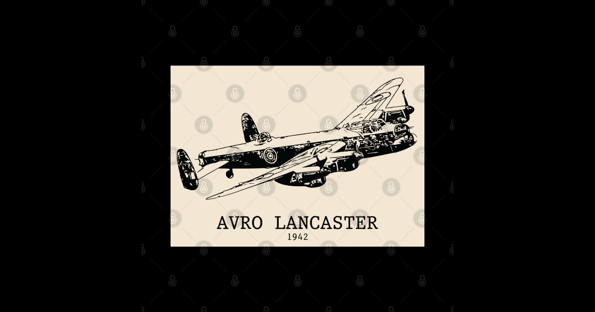 Avro Lancaster WWII British Heavy Bomber - Avro Lancaster - Sticker ...
