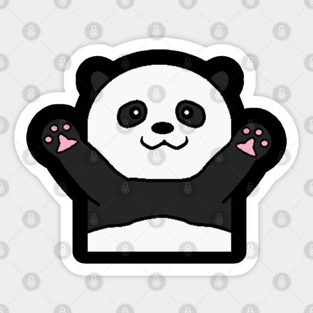 Popo The Panda - Panda - Sticker | TeePublic