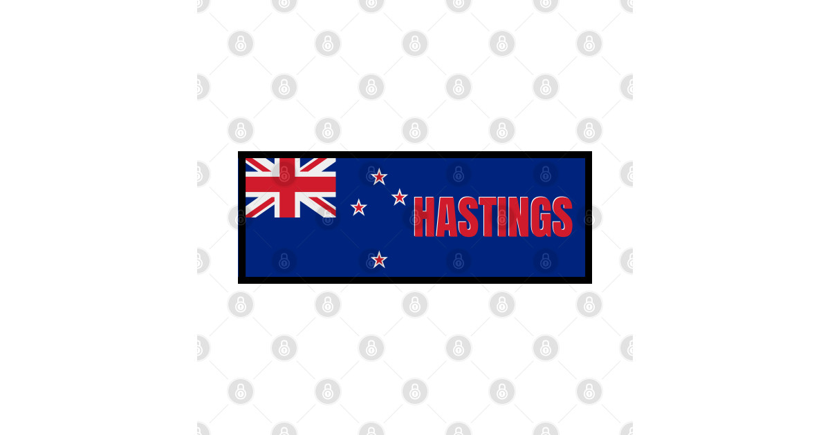 Hastings City in New Zealand Flag - Hastings - T-Shirt | TeePublic