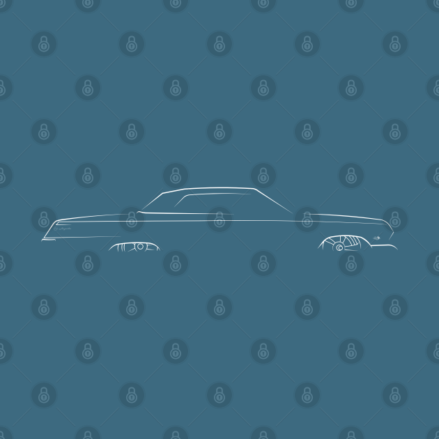 1962 Chevy Impala - Stencil profile, white - Impala - Tapestry | TeePublic