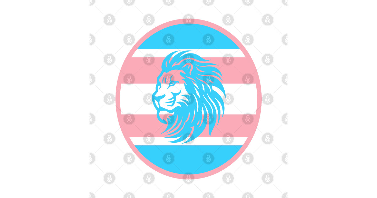 LGBTQ Transgender Pride Flag colors, sphere, beautiful Lion - Lgbtq ...