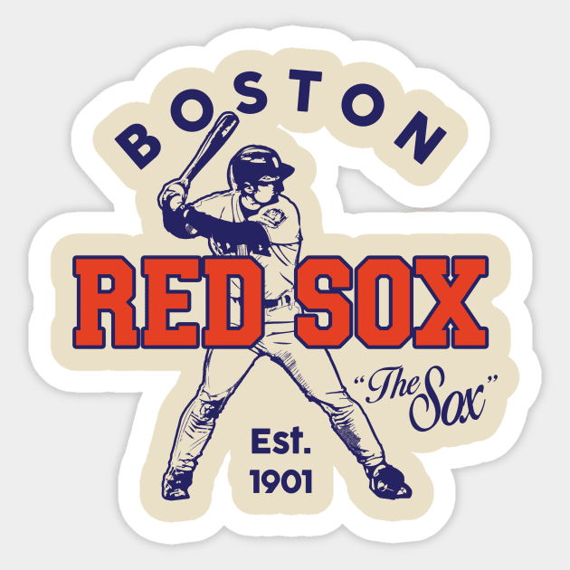 Vintage Style Boston Red Sox - Boston Red Sox - Sticker | TeePublic