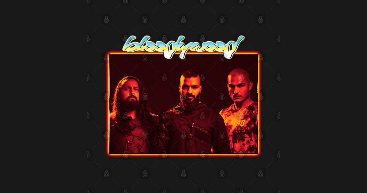 Red And Orange Outline Frame - Bloodywood - T-Shirt | TeePublic