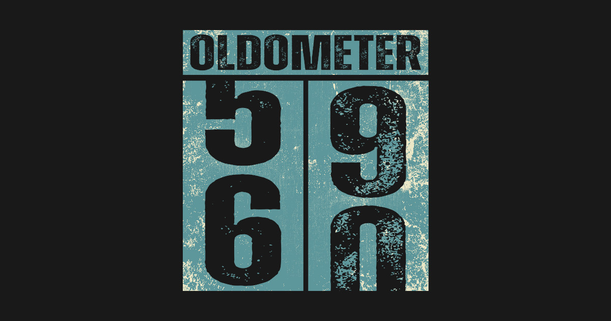 60th Birthday Oldometer 59-60 Funny 60 Year Old Vintage - 60th Birthday ...