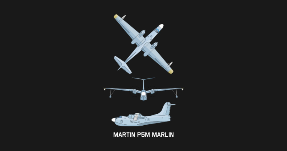 Martin P5M Marlin American Flying Boat Diagram Gift - Martin P5m Marlin ...