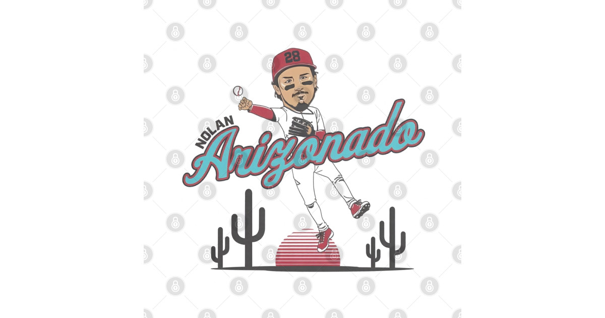 Nolan-Arenado Arizonado Caricature - Baseball - T-Shirt | TeePublic