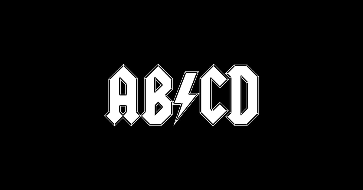ABCD - Acdc - Sticker | TeePublic