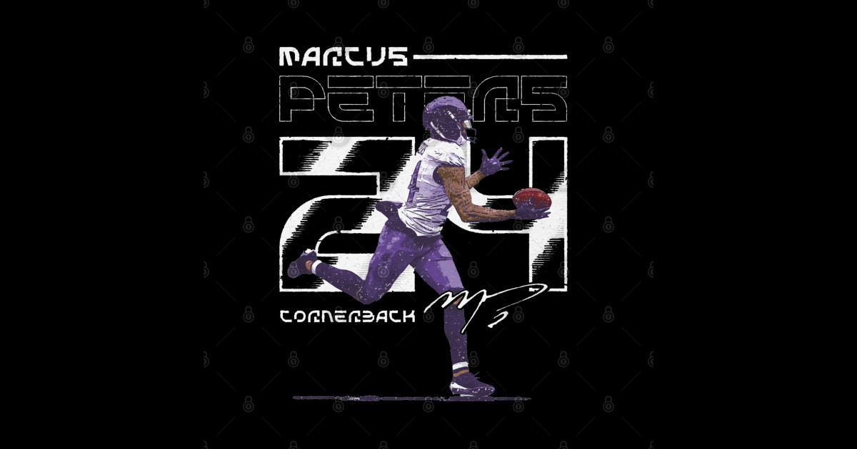 Marcus Peters Baltimore Number - Marcus Peters - Sticker | TeePublic