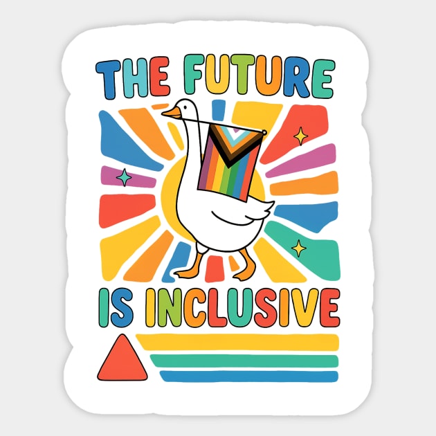 the future is inclusive - Pride - Sticker | TeePublic