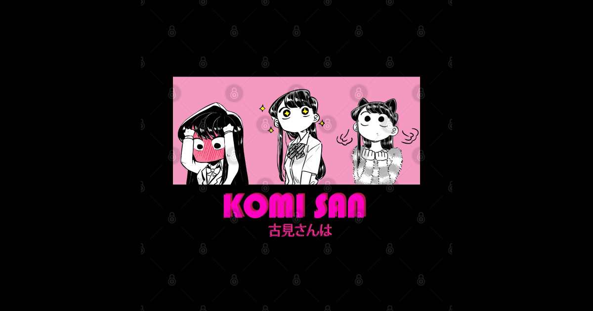 Kawai KOMI SAN || Komi San Can't Communicate Merch - Komi San - Sticker ...