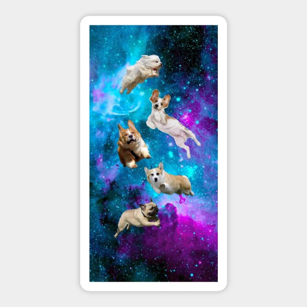 Dogs in Space!!! - Dog - Sticker | TeePublic