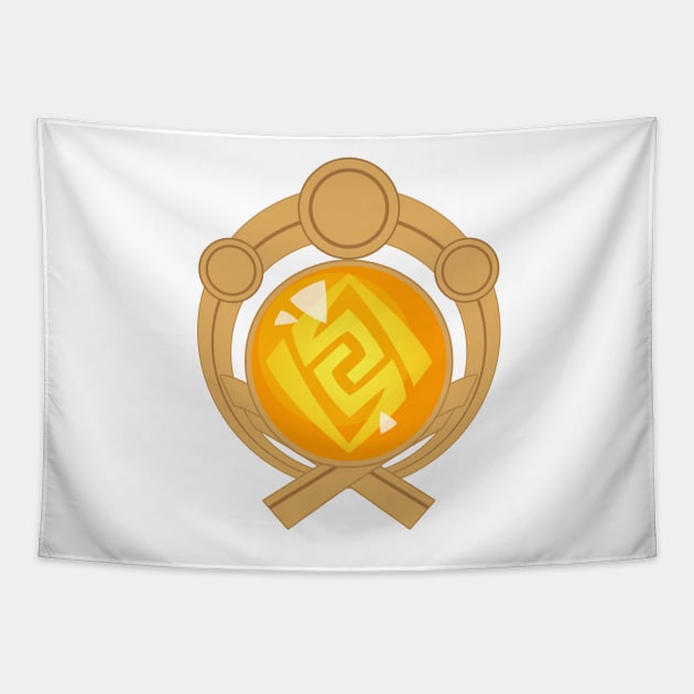 Genshin Impact Inazuma Vision - Geo - Genshin - Tapestry | TeePublic