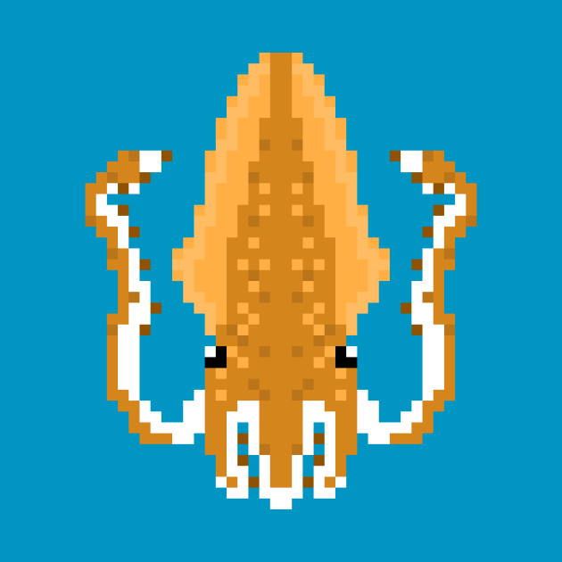 Pixel squid - Squid - T-Shirt | TeePublic