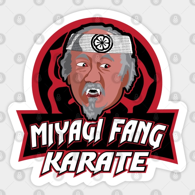 Miyagi fang karate - Cobra Kai - Sticker | TeePublic