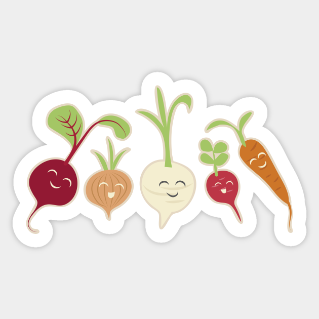 Cute Roots - Food - Sticker | TeePublic